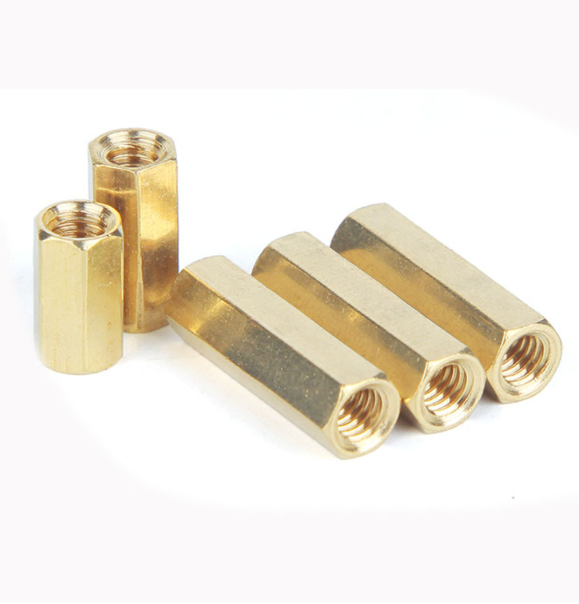 Brass Screw Copper Isolation Column Hexagon Coupling Nuts DIN6334