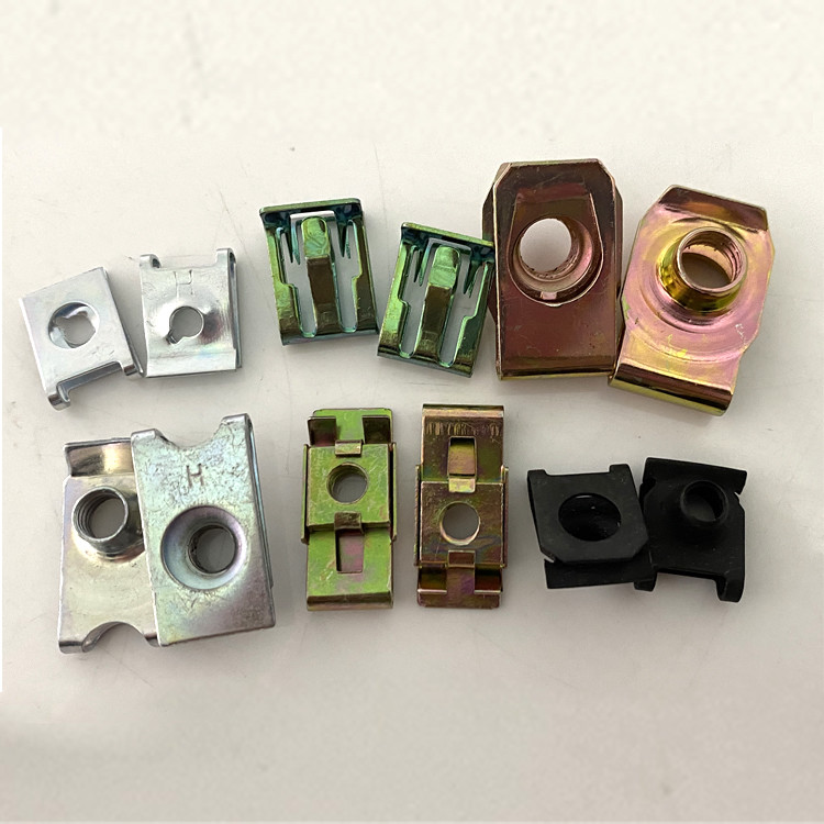 DIN34818 M6 Spring Slice Nuts Speed U Clip Spring Nut Sheet Spring Nuts ...