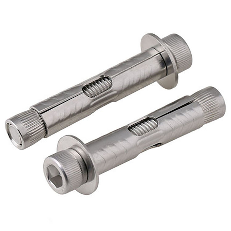 Inch Screw Type Expansion Anchor Bolts Through Wedge Anchor Conical Cap ...