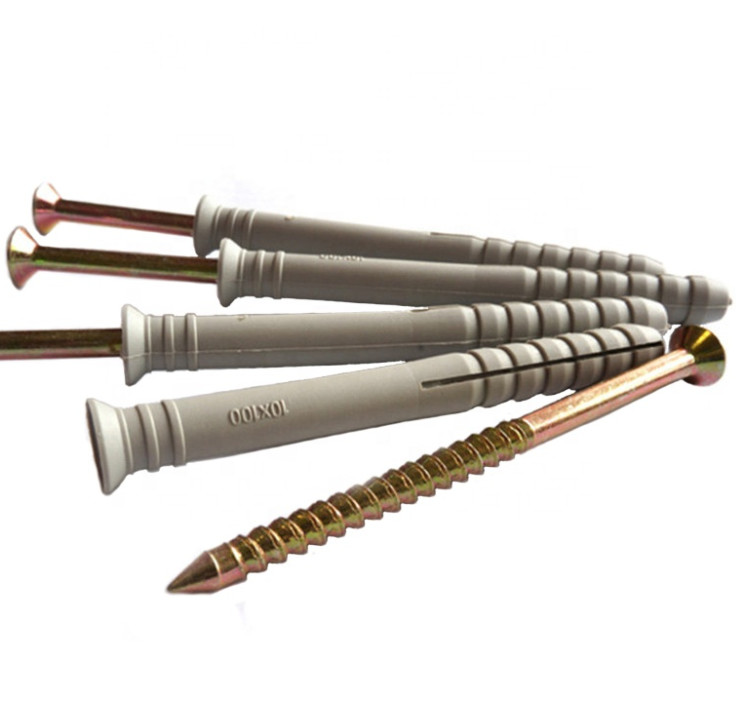 Nylon Plastic Expansion Anchor Bolt Nail In Anchors