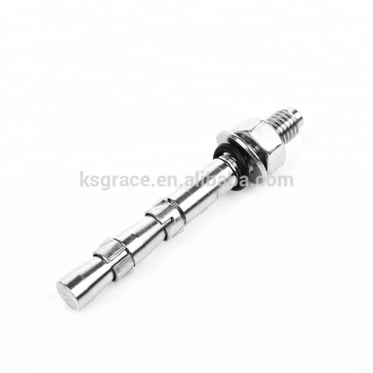 Heavy Duty Wedge Type Expansion Anchor , Through Bolts Anchor Bolt