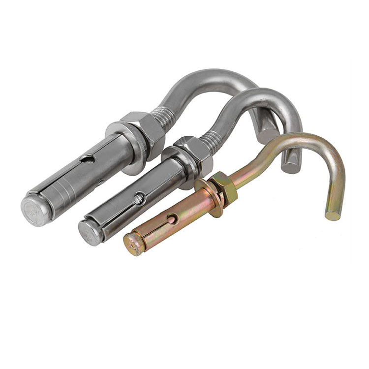 Bright Finish Expanding Rawl Sleeve Anchor 1/4in Anchor Hook Bolt