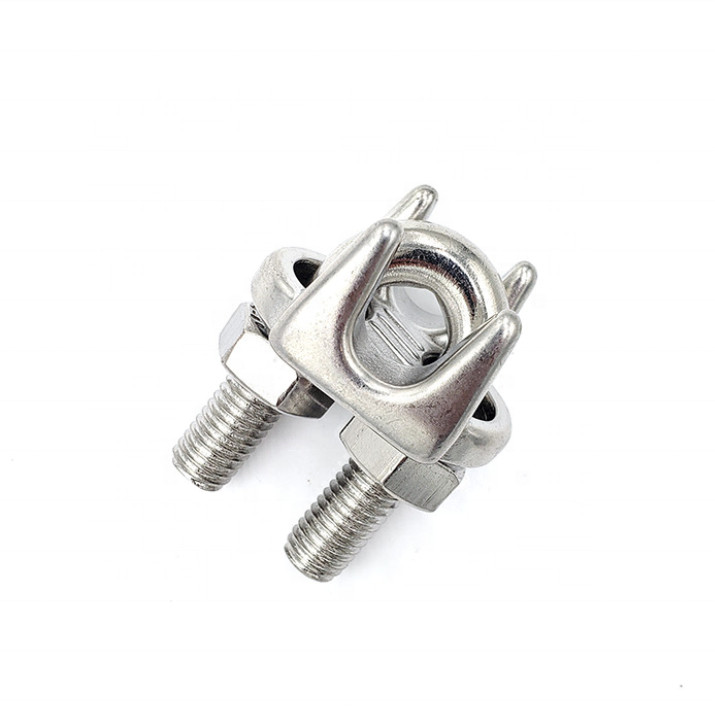 DIN 741 Drop Forged Stainless Steel Wire Rope Clamp For Cable End ...
