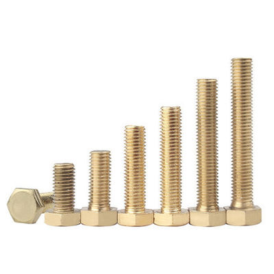 Coarse Fine Thread Brass Hex Bolts Brass Hex Nut Bolt