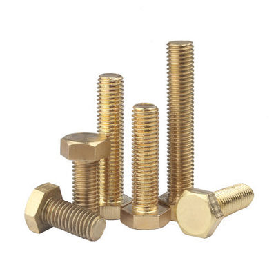 Coarse Fine Thread Brass Hex Bolts Brass Hex Nut Bolt