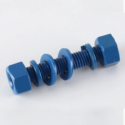 Mild Carbon Steel DIN933 DIN931 Teflon Hex Head Bolts Petrochemical ...