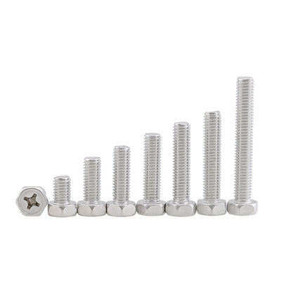 GB29 Cross Recessed Hexagon Head Bolt Cross Socket Hex Screws Hexagon ...