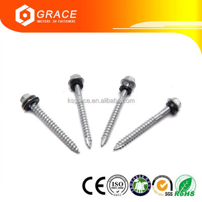 Hex Head Self Drilling Screw With Bonded Washer Self Drilling Tek Screw