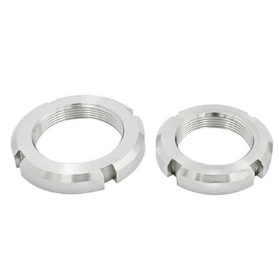 Stainless Steel M5M6M8 DIN981 Round Nut Locknuts Slotted Round Nuts