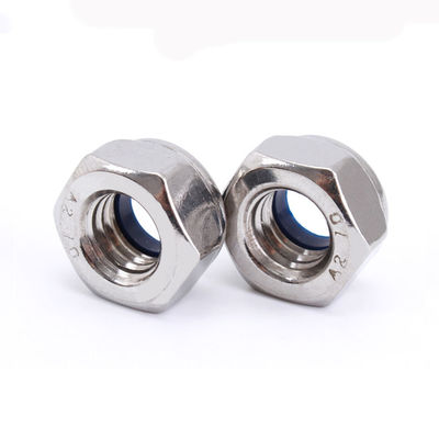 GB889 Stainless Steel DIN982 Hex Nylon Insert Lock Nut ISO7040 Nylon ...