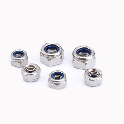 GB889 Stainless Steel DIN982 Hex Nylon Insert Lock Nut ISO7040 Nylon Insert Lock Nut Prevailing ...