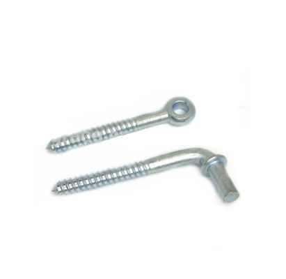 Zinc Plated L Type Wood Screw Hook Eye Seven Shaped L Shaped Right ...