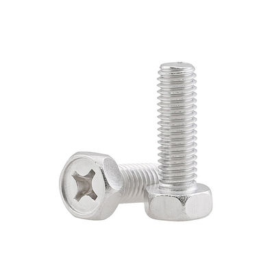 GB29 Cross Recessed Hexagon Head Bolt Cross Socket Hex Screws Hexagon ...
