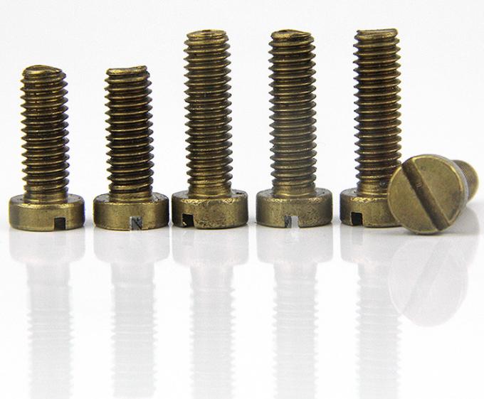 Brass Slotted Drive Fillister Head Machine Screws Brass Fillister Head ...
