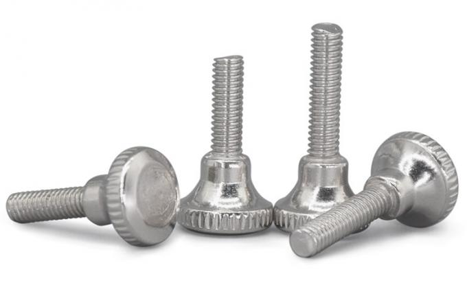 M5 Knurled Head Shoulder Thumb Screw DIN464 With Black Oxide Steel Material