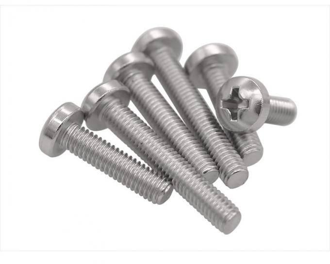ISO7048 Stainless Steel Machine Screws , Stainless Steel Cheese Head Screws