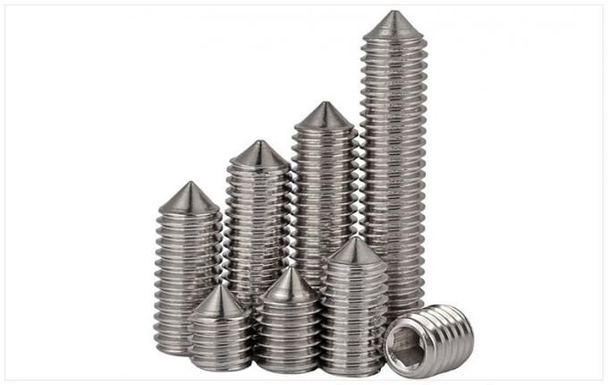 18-8 Stainless Steel Hexagon Socket Set Screw with Cone Point DIN914 ...