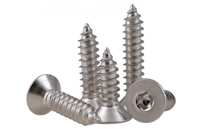 Countersunk Head Hex Drive Self - Tapping Screws Flat Head Socket Drive ...
